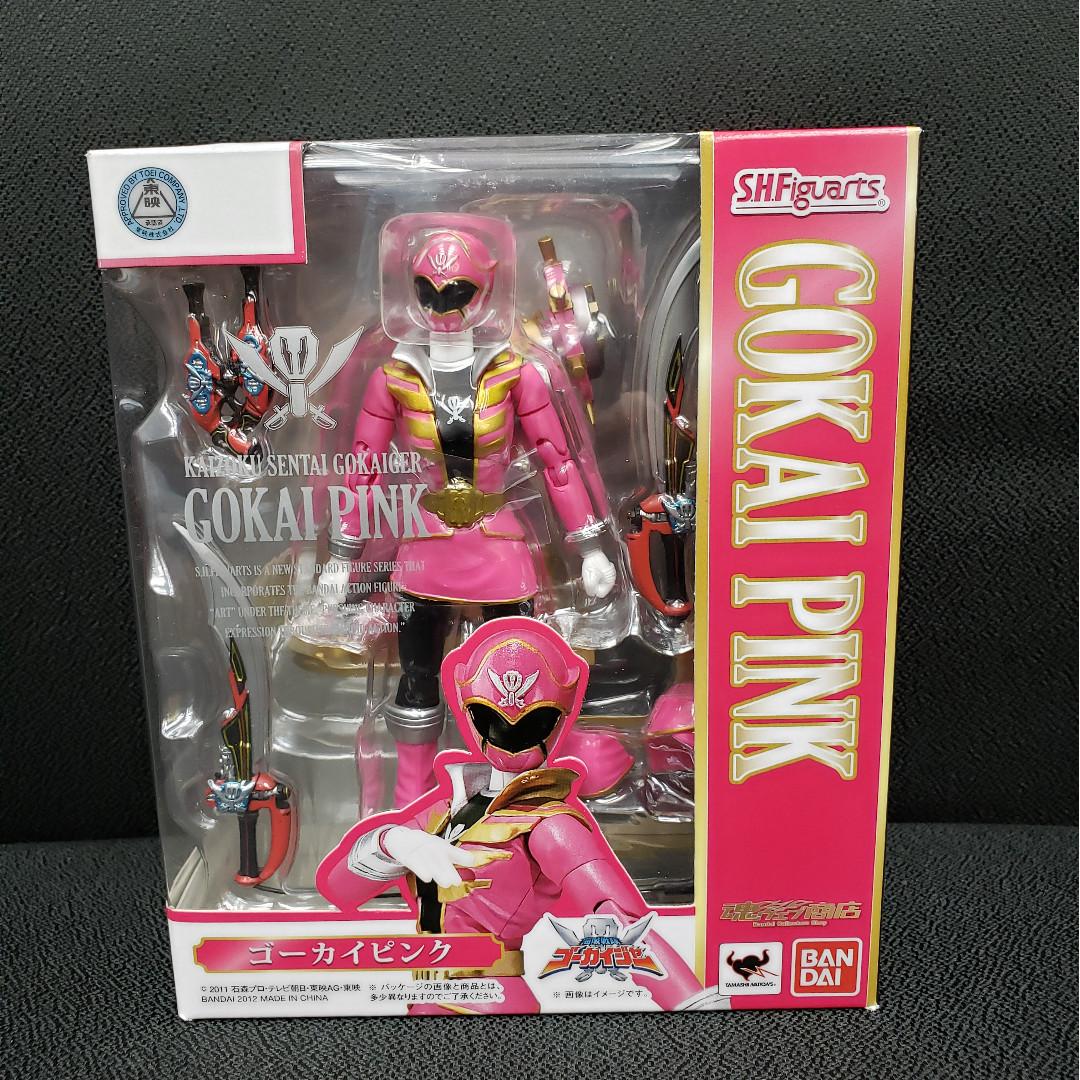日版魂限 SHF 海賊戰隊豪快者 豪快粉紅 Gokai PINK kaizouku sentai gokaiger GokaiPINK Super Sentai 黃戰士 超級戰隊 魂商店限定 ...