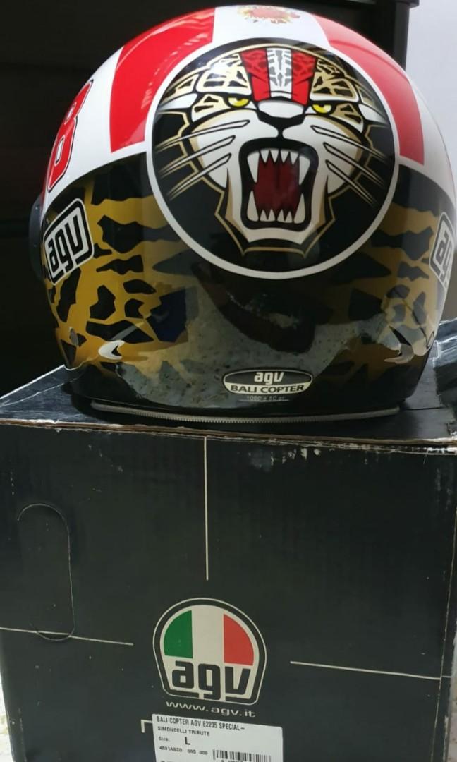 Agv Simoncelli 58 tribute, Motorcycles, Motorcycle Accessories on Carousell