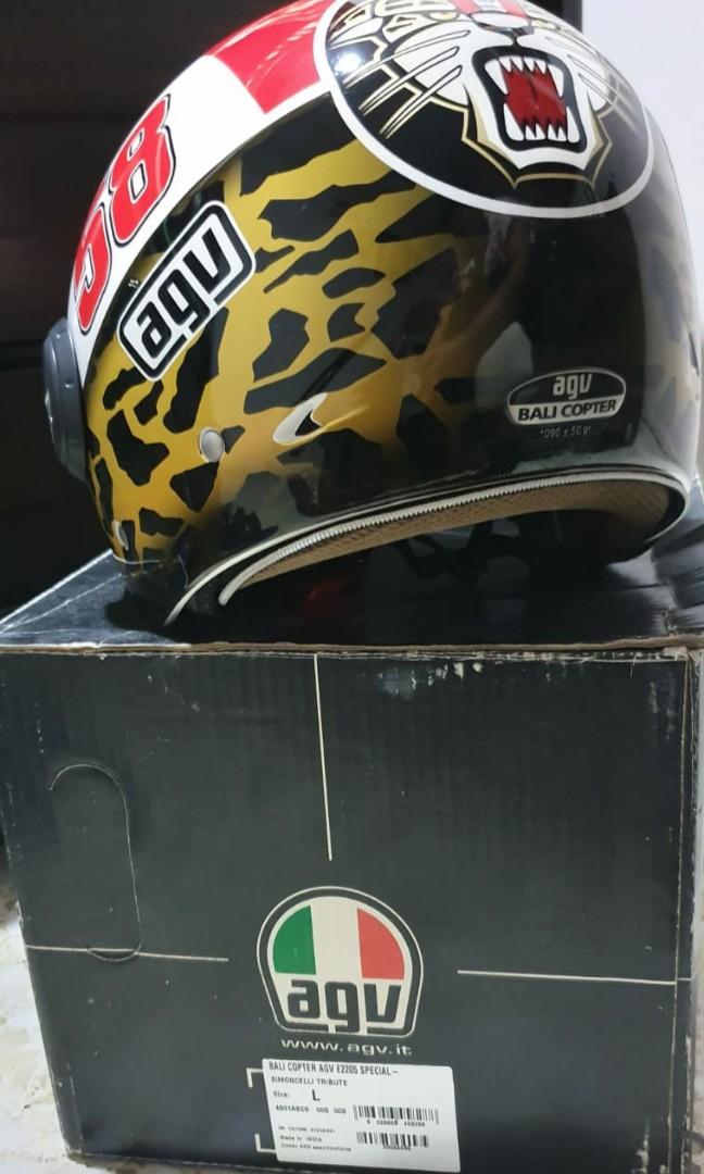Agv Simoncelli 58 tribute, Motorcycles, Motorcycle Accessories on Carousell