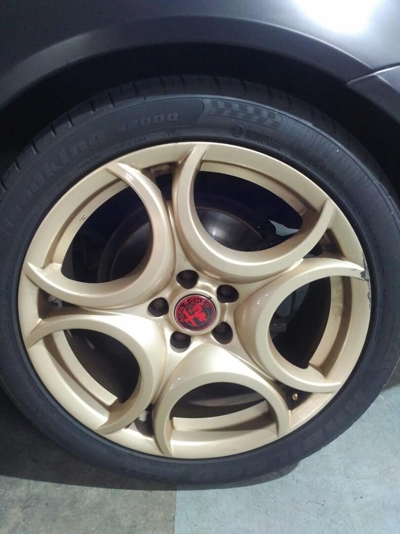Alfa Romeo 18" Signature 5-Horseshoe Alloy Rims, Car Accessories, Tyres ...