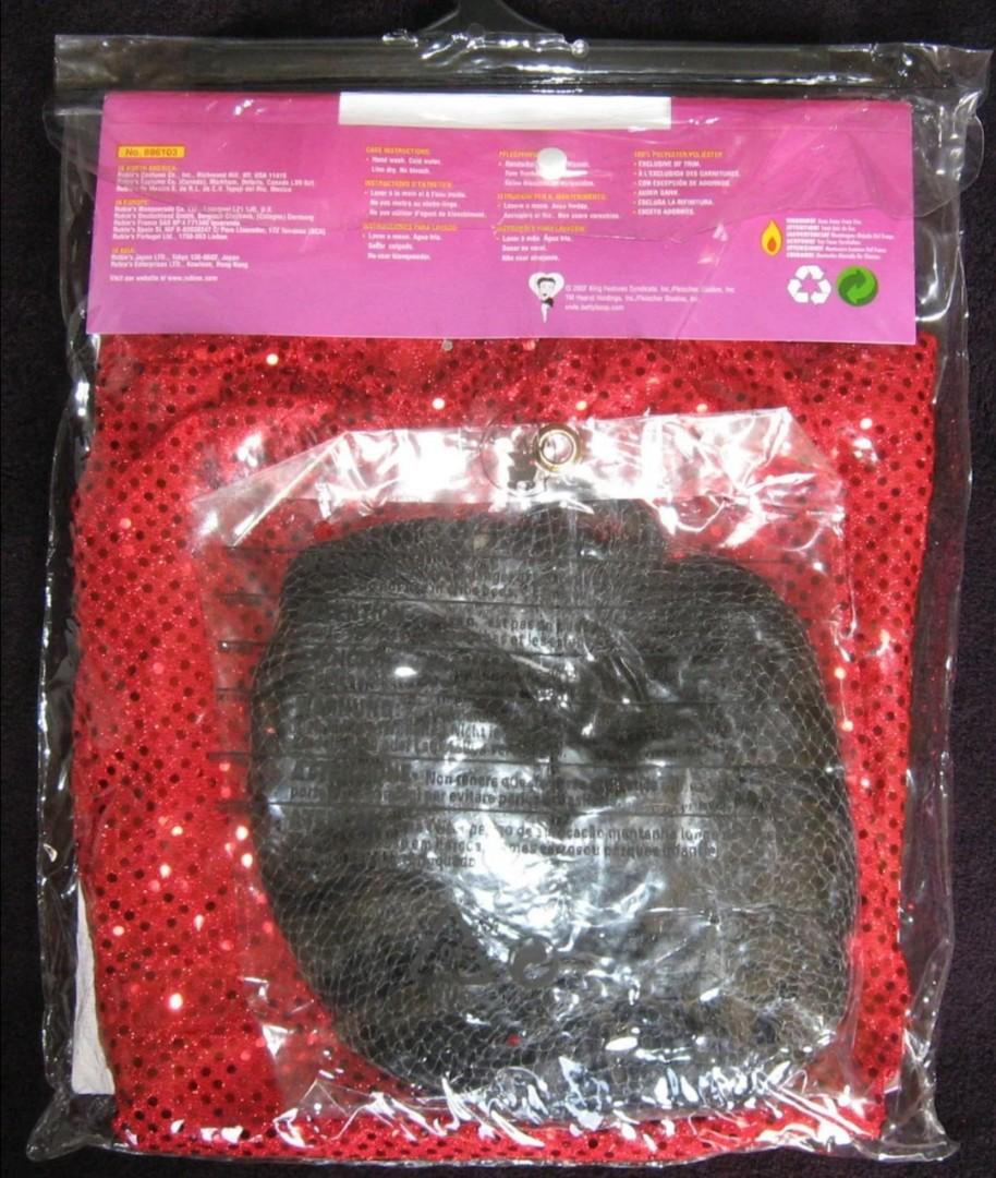 Betty Boop Costume with Wig & Garter, Women's Fashion, Maternity wear ...