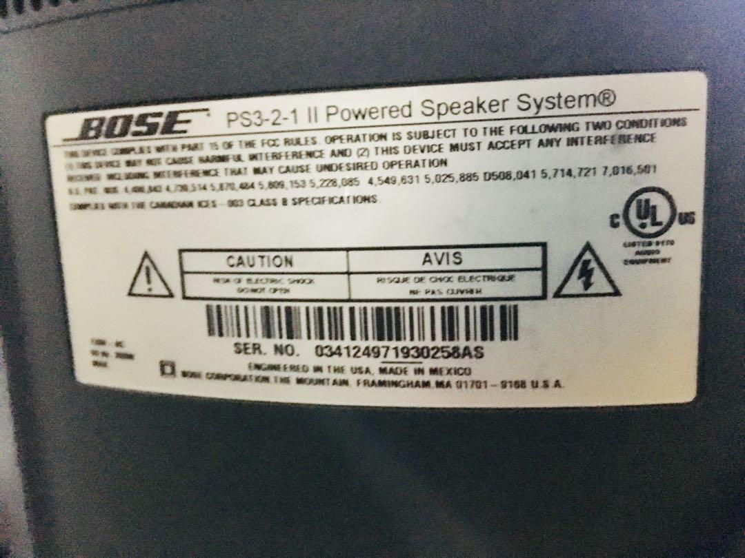 BOSE PS 321 series ii, Audio, Soundbars, Speakers & Amplifiers on Carousell