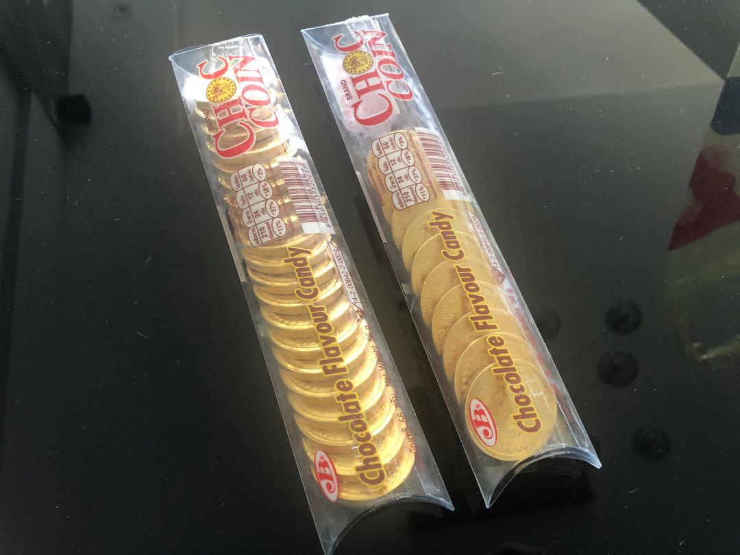 Chocolate Gold Coins, Food & Drinks, Packaged & Instant Food on Carousell
