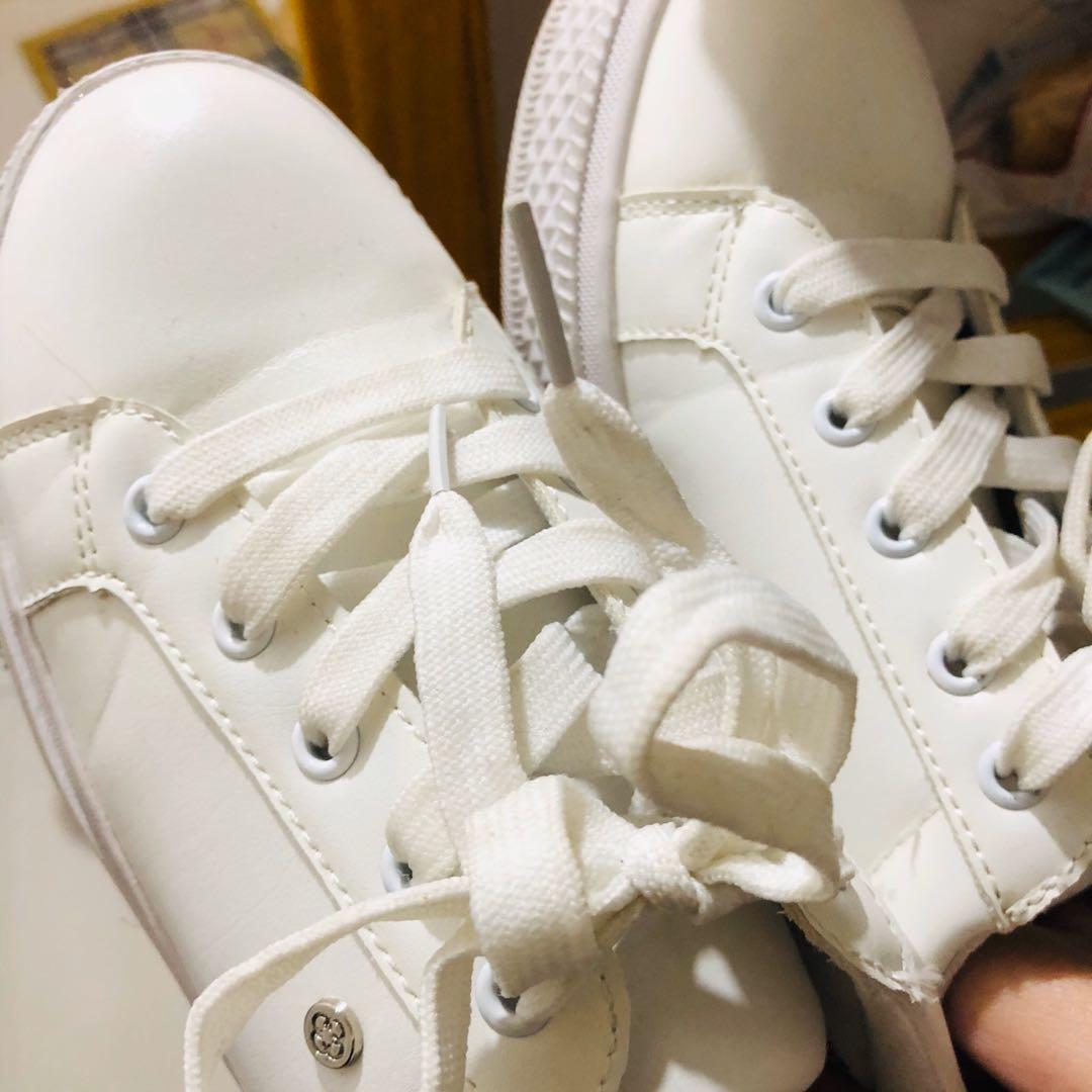 CLN Celine Plain White Sneakers, Women's Fashion, Footwear, Sneakers on ...