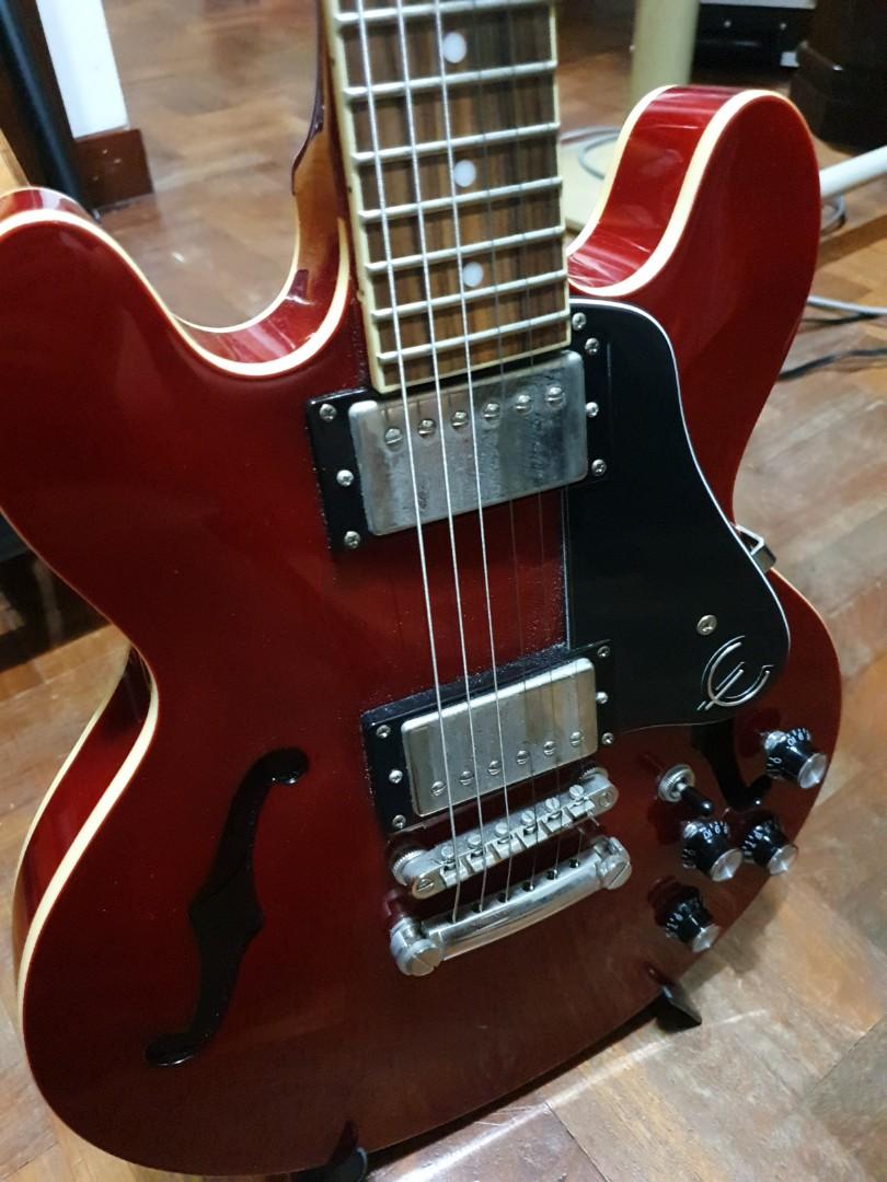 Epiphone ES-339 Pro Vintage Cherry with Gig Bag, Hobbies & Toys, Music ...