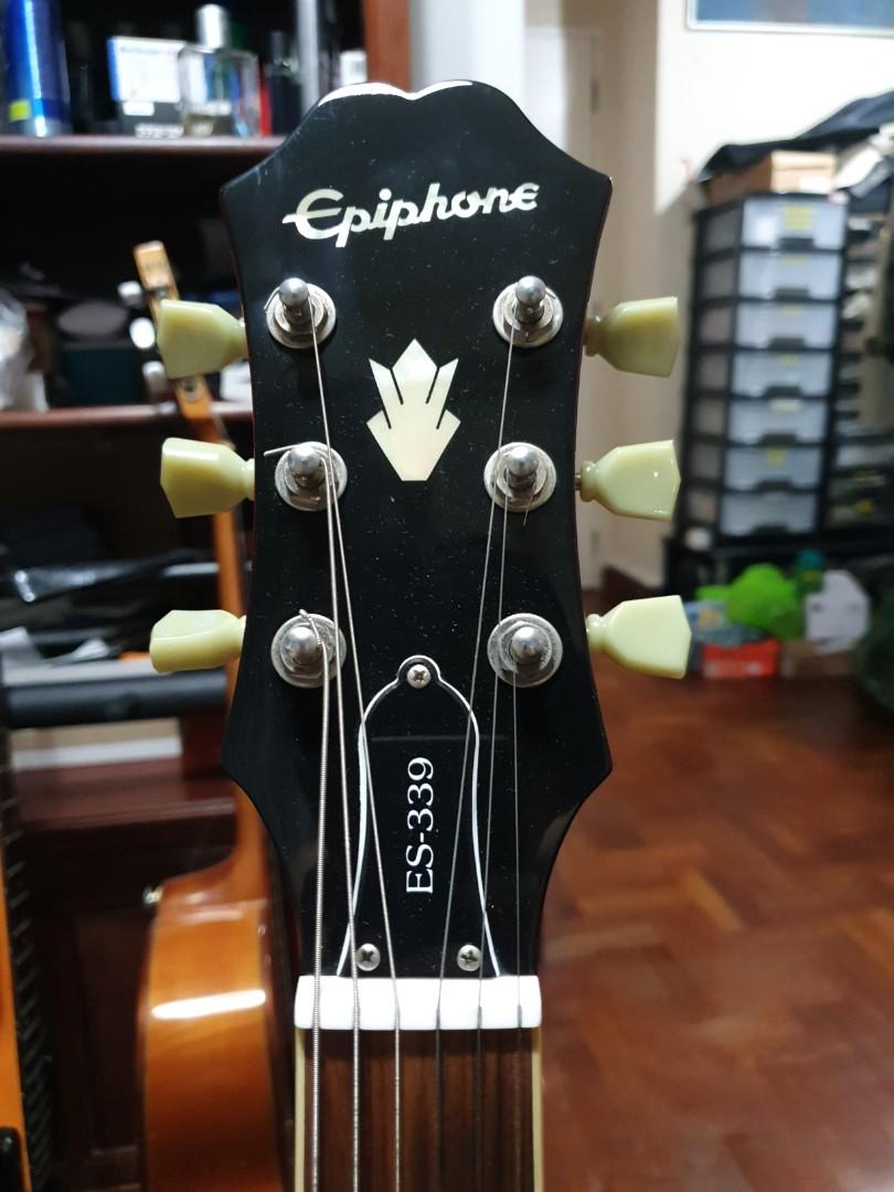 Epiphone ES-339 Pro Vintage Cherry with Gig Bag, Hobbies & Toys, Music ...