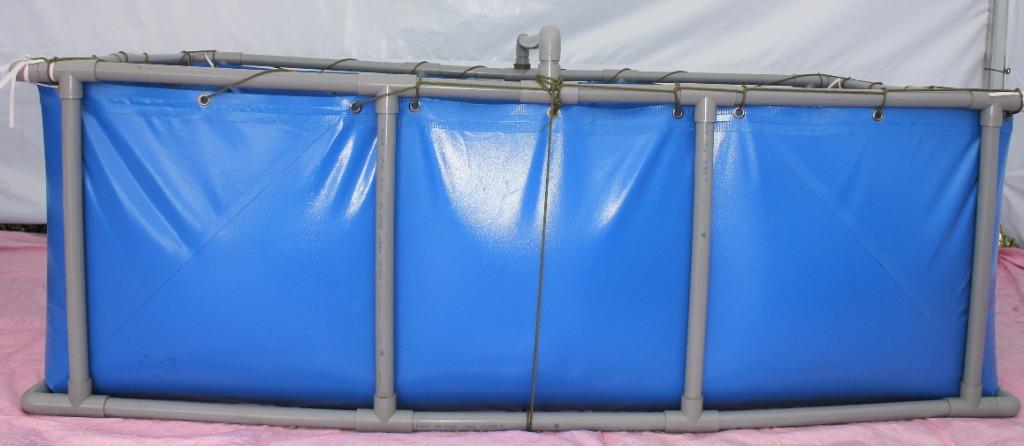 Fish Tank 6ft X 6ft X 3ft Blue Canvas Only Without Pipes Water Prawn ...