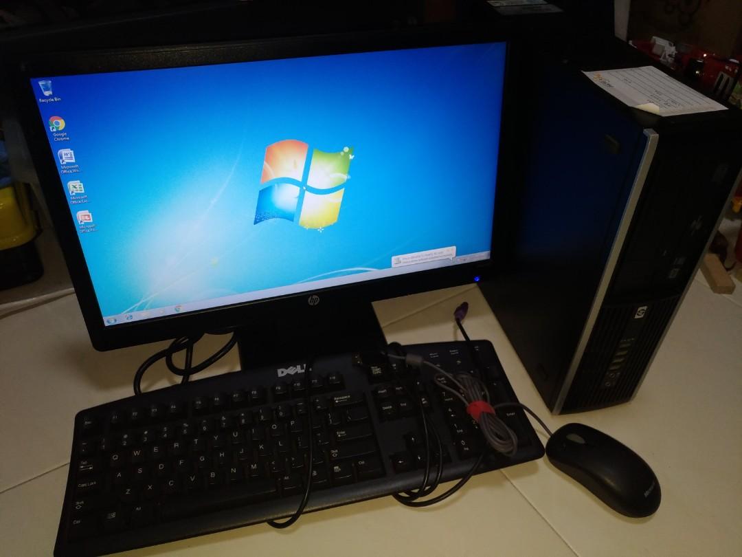 HP i5 CPU SET COMPLETE keyboard mouse monitor, Computers & Tech, Parts ...