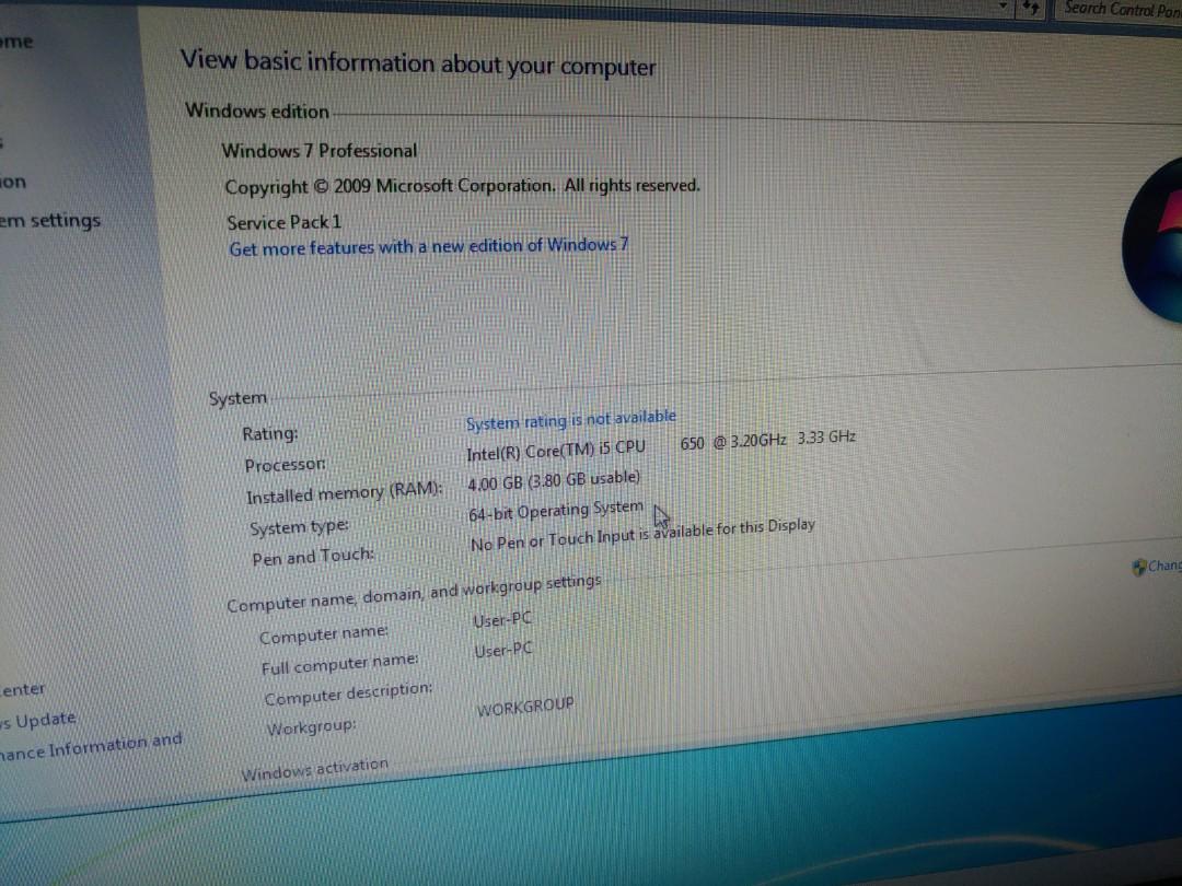 HP i5 CPU SET COMPLETE keyboard mouse monitor, Computers & Tech, Parts ...