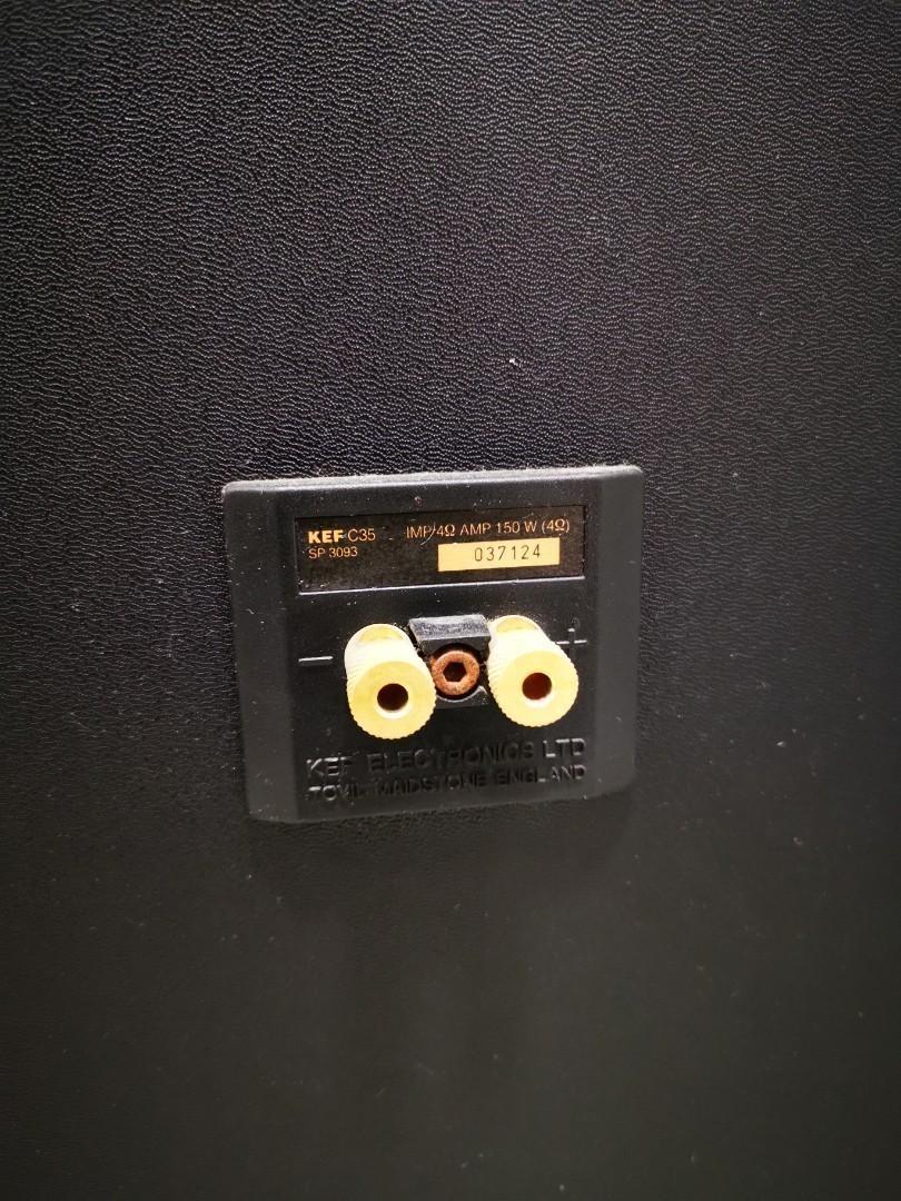 KEF C35 Bookshelf Speakers, Electronics, Audio on Carousell