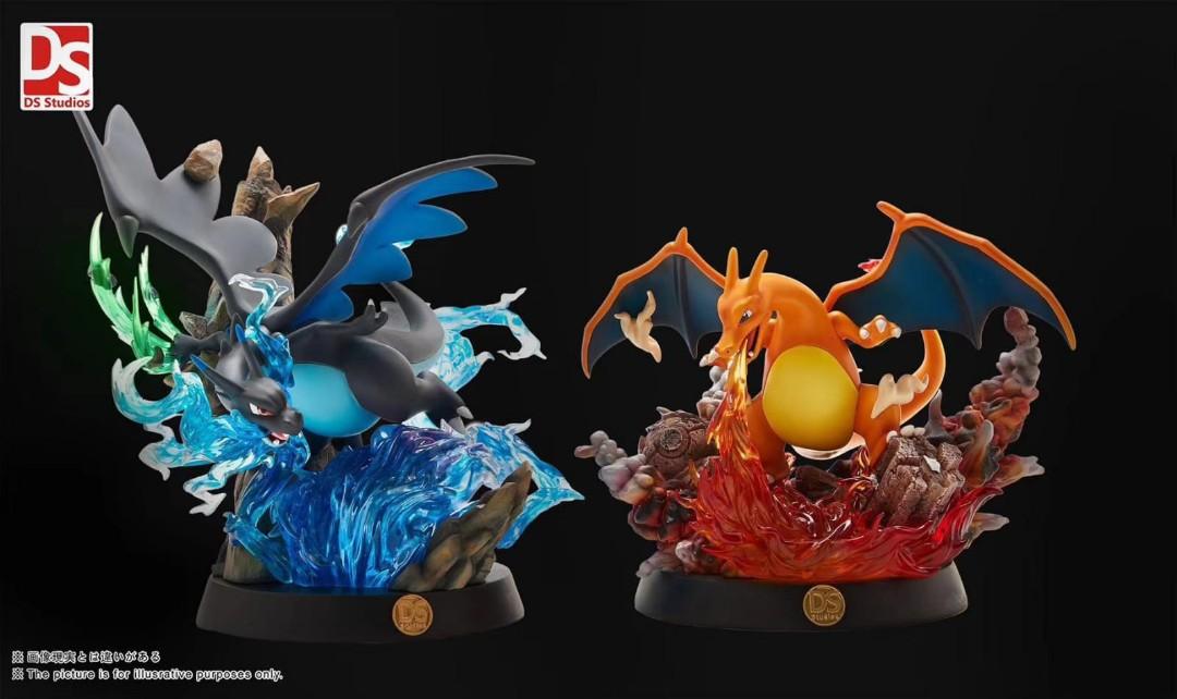 [READY STOCK] DS STUDIOS Pokemon Statue Mega Charizard X, Hobbies ...