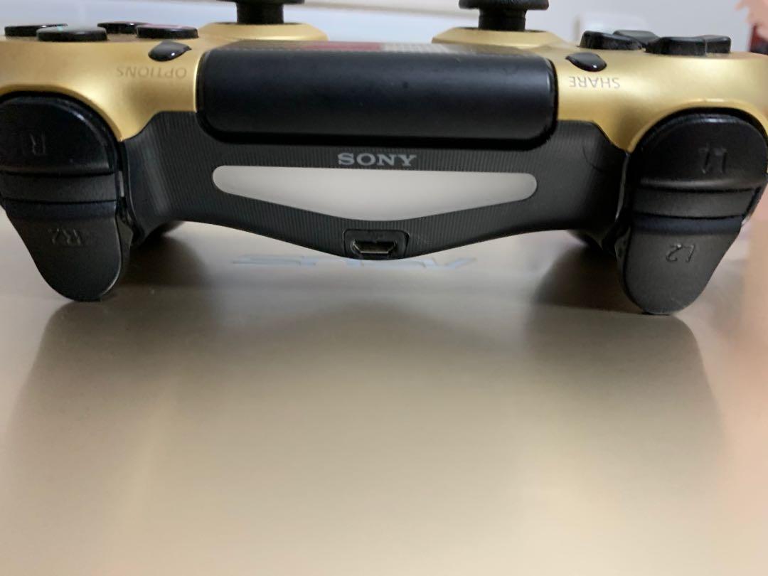 PS4 Controller - Gold, Video Gaming, Gaming Accessories, Controllers on ...
