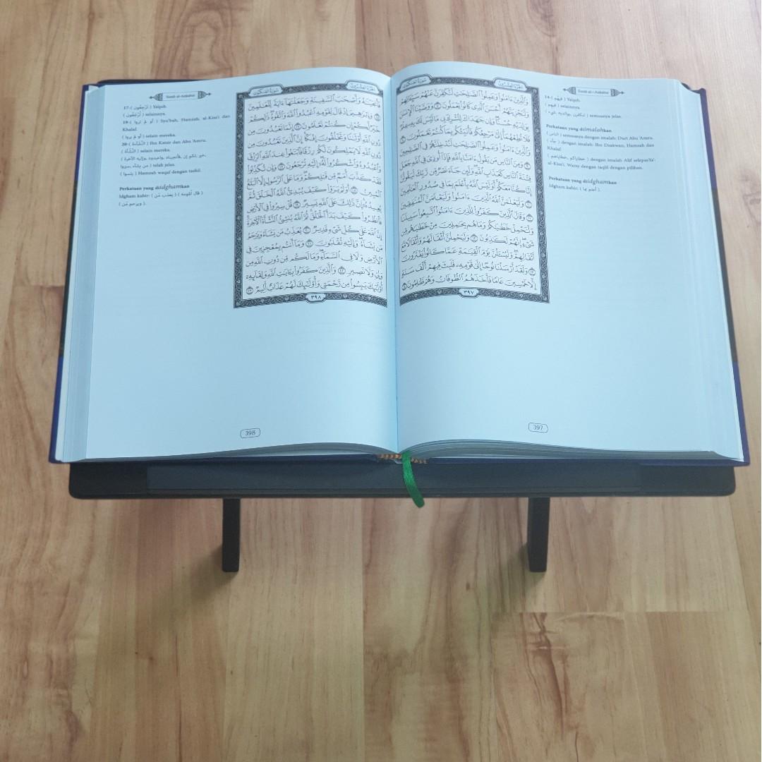 REHAL MEJA DOA KAYU GETAH / RUBBER WOOD REHAL TABLE, Hobbies & Toys ...