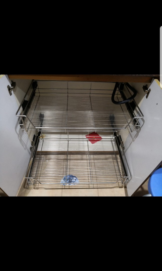 Song Cho cabinet basket with runner, Furniture & Home Living, Bathroom ...