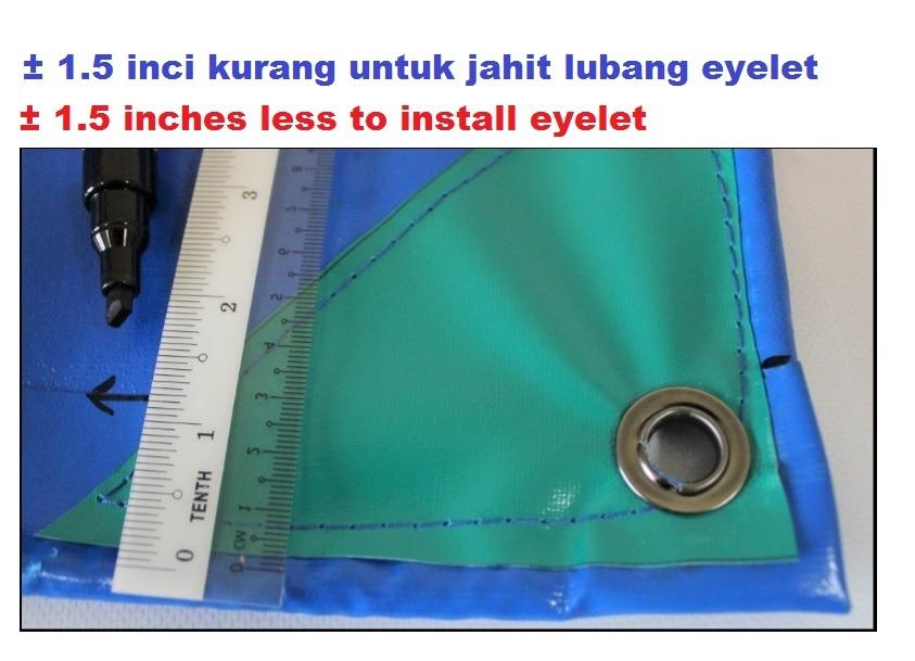 Super A Nylon 10ft x 20ft Blue PVC Tarpaulin Vinylon Ready Made Heavy ...