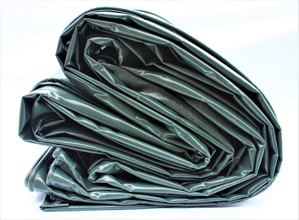 Super A Nylon 7ft x 10ft Olive OD PVC Tarpaulin Vinylon Ready Made ...
