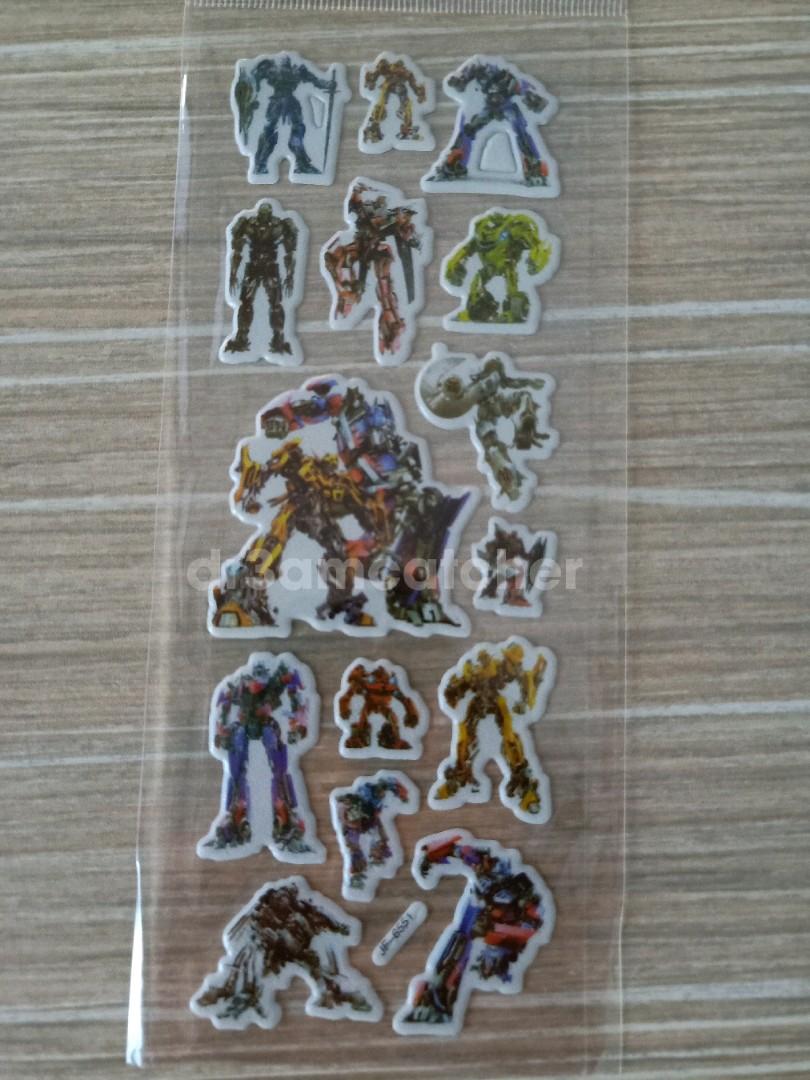 Transformers stickers, Hobbies & Toys, Stationery & Craft, Art & Prints ...