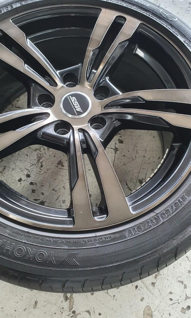 17" SSW rims + Yokohama Advan DB V551 215/50/17, Car Accessories, Tyres ...