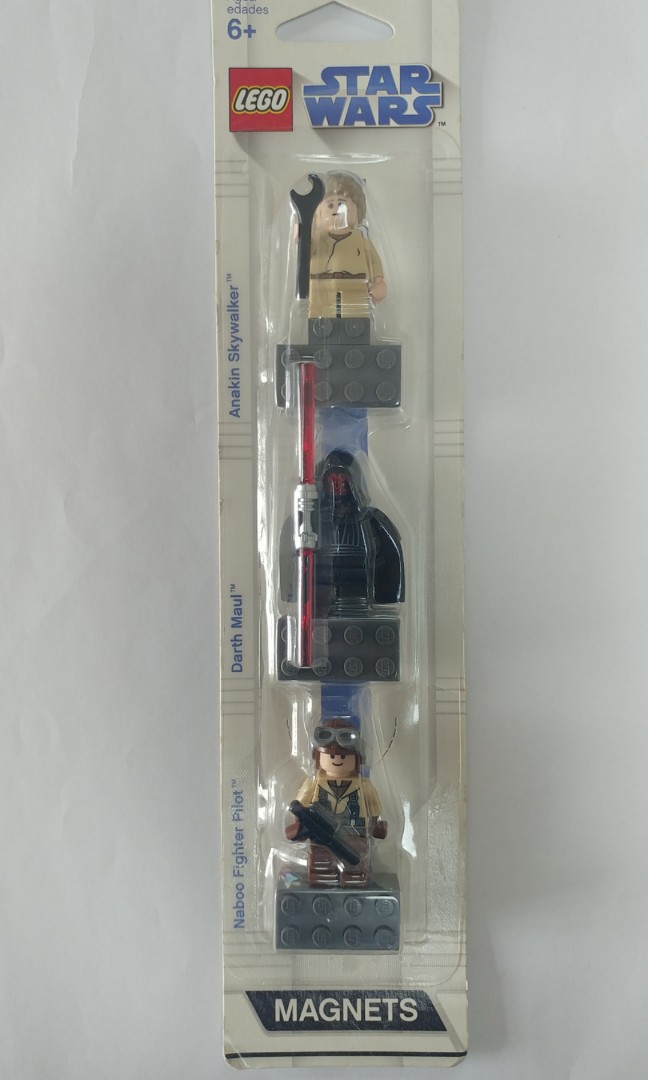 全新未開盒 lego Magnet Set, Minifigures SW (3) Anakin Skywalker, Darth Maul ...