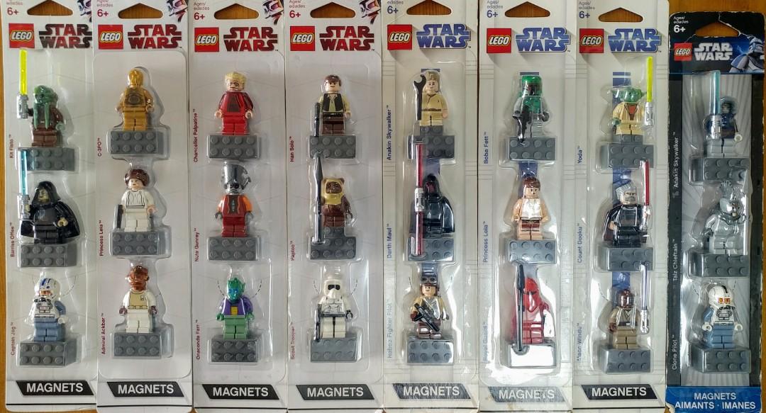 全新未開盒 lego Magnet Set, Minifigures SW (3) Han Solo, Paploo, Scout ...