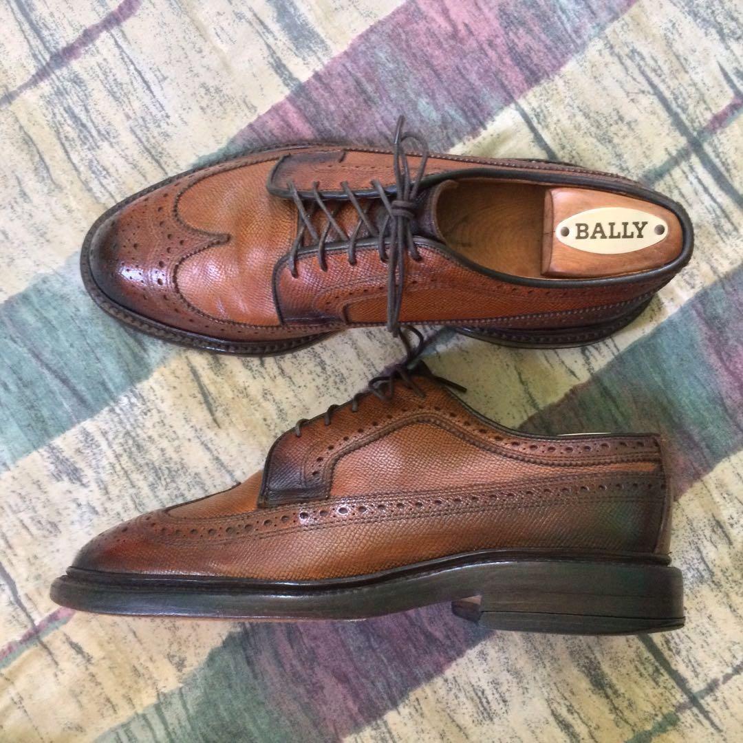 Allen Edmonds Macneil Pebble Grain Burnish Walnut Longwing Brogue ...