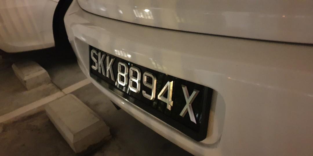 LTA Compliant Aluminium Chrome 3D Pop Up Number Plates **730 Positive ...