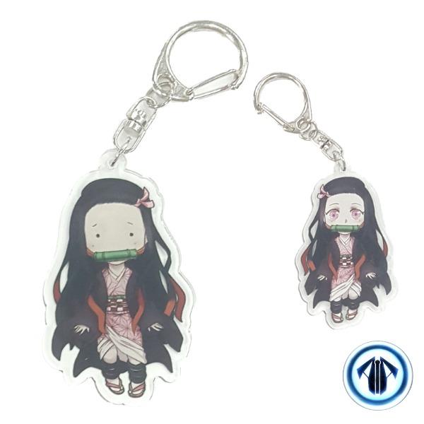 Anime keychains: Nezuko (Demon Slayer: Kimetsu No Yaiba), Hobbies ...