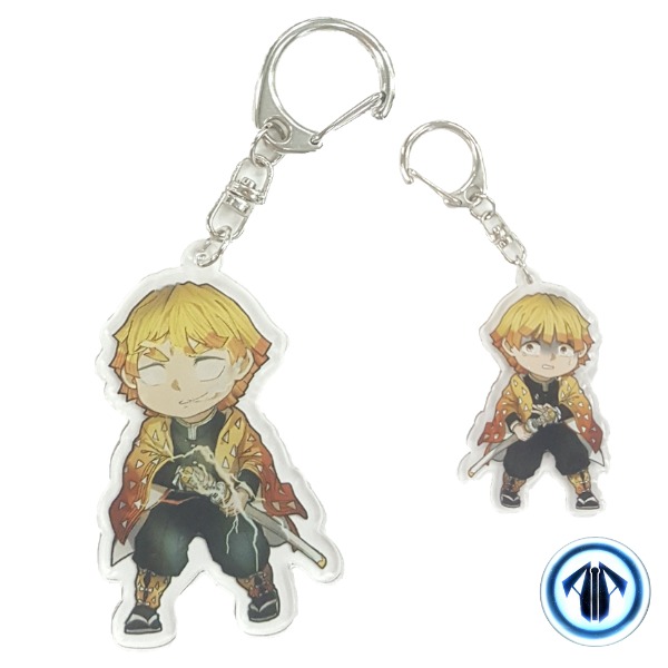 Anime keychains: Zenitsu (Demon Slayer: Kimetsu No Yaiba), Hobbies ...