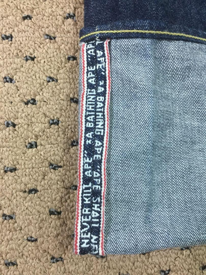 Bape A Bathing Ape jeans, Men's Fashion, Bottoms, Jeans on Carousell