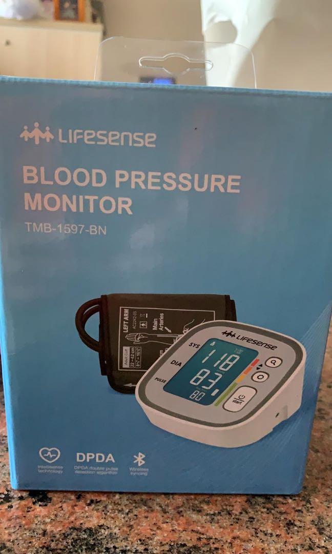 Blood Pressure Monitor (Lifesense), Health & Nutrition, Health Monitors ...