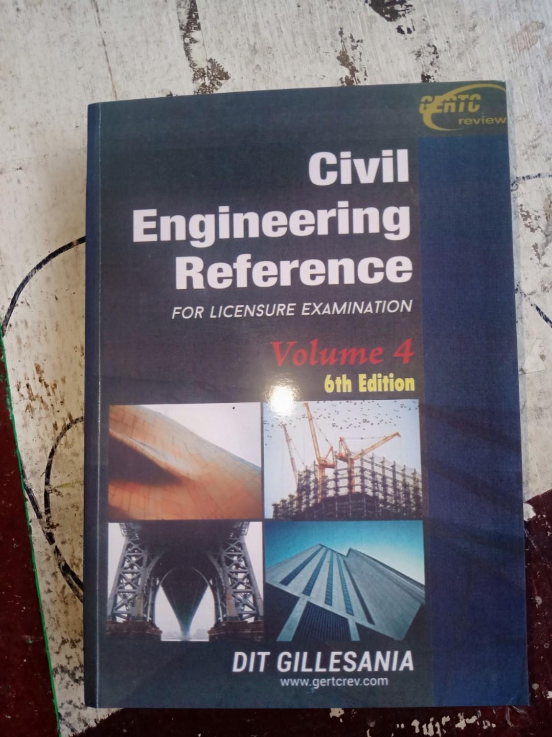 CIVIL ENGINEERING REFERENCE VOL 4 6TH BY DIT GILLESANIA, Hobbies & Toys ...