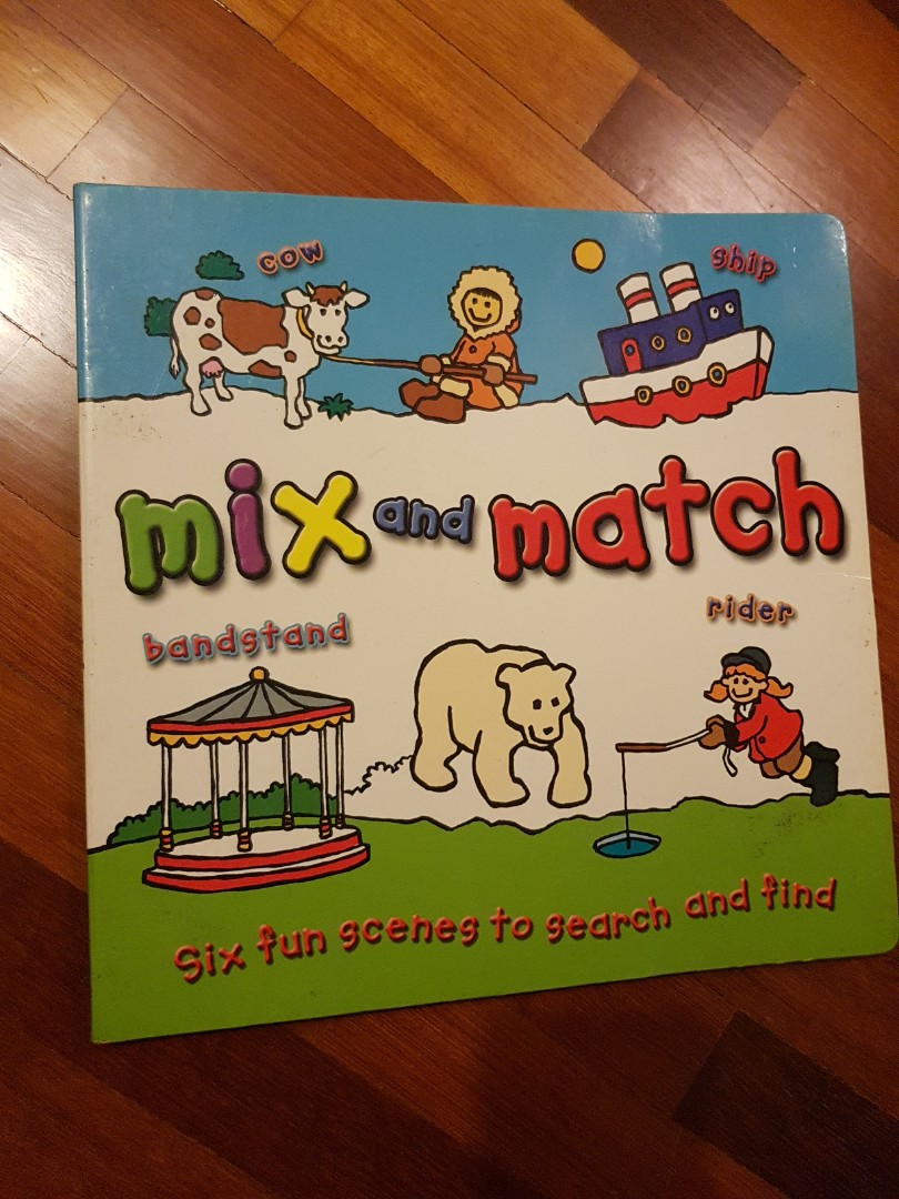 ⭐ Fun Mix&Match Giant Activity Book, Hobbies & Toys, Books & Magazines ...