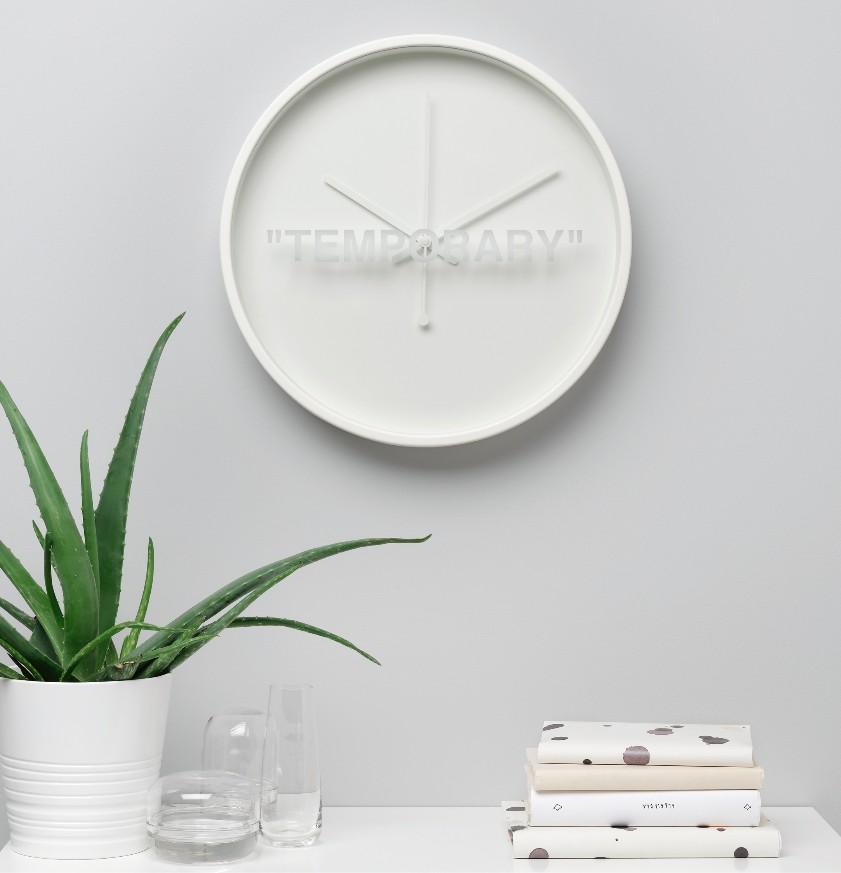 IKEA x off white clock, Furniture & Home Living, Furniture, Tables ...