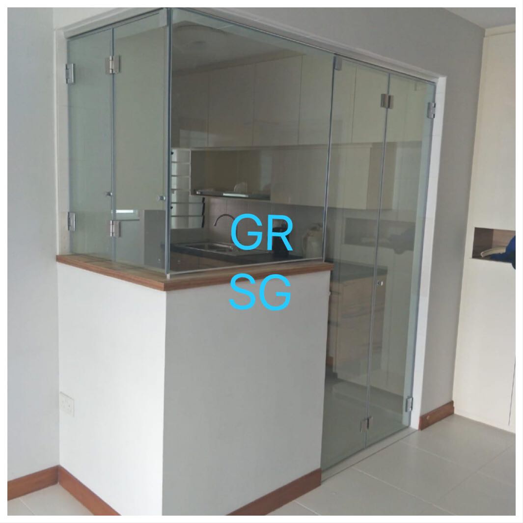 Kitchen glass partition solution in tempered glass- PM formmore info ...