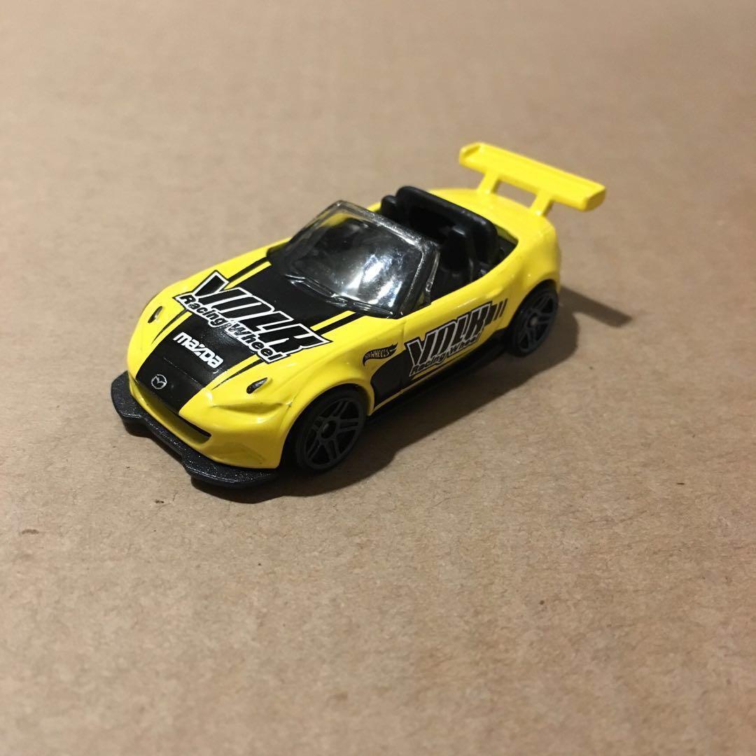 Loose Hot wheels ‘15 Mazda Miata MX5 Yolk Racing Wheel Yellow, Hobbies ...