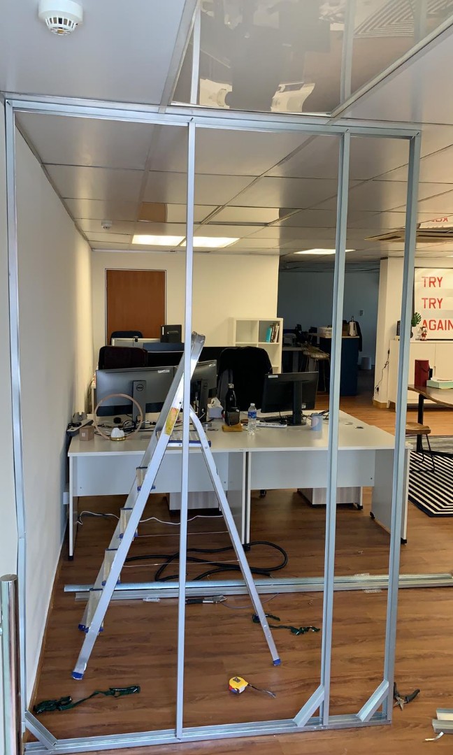 Partition / wiring / painting / signboard services / false ceiling ...