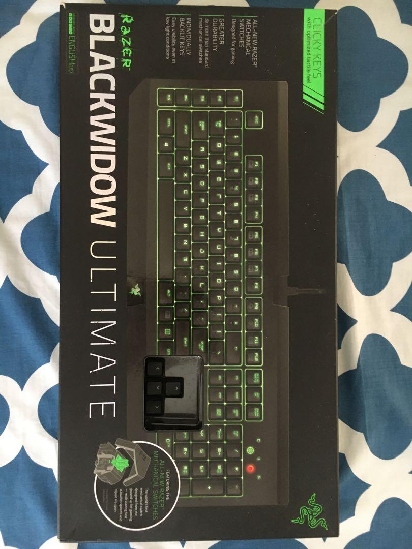 Razer Blackwidow Ultimate Gaming Keyboard, Computers & Tech, Parts ...