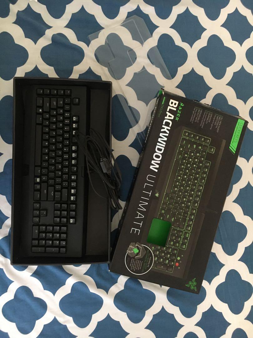 Razer Blackwidow Ultimate Gaming Keyboard, Computers & Tech, Parts ...