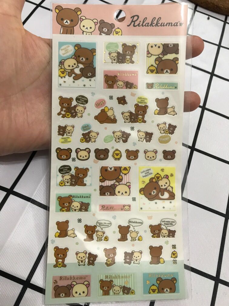 Rilakkuma sticker, Hobbies & Toys, Stationery & Craft, Stationery ...