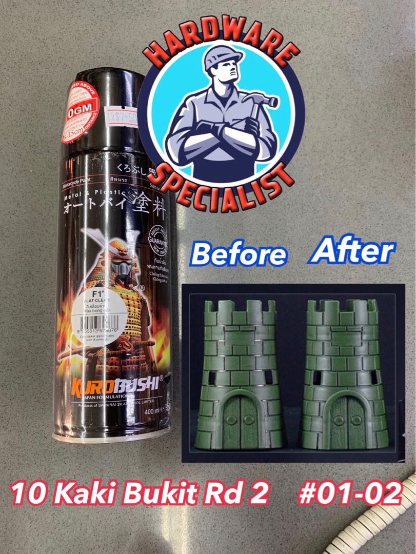 Samurai Paint F1 Flat Clear Coat Spray Paint 400g (Matt) TOP COAT ...