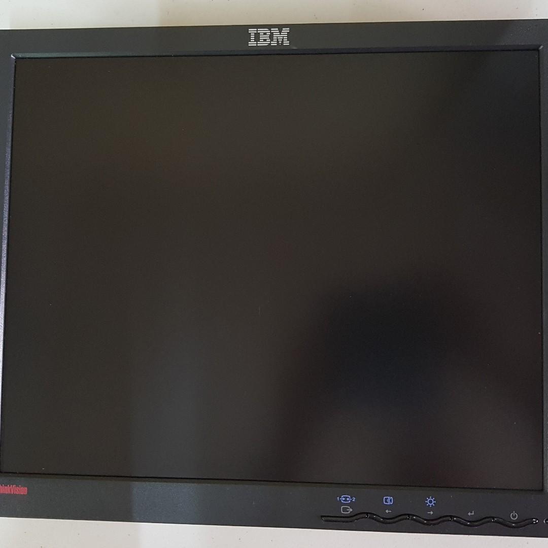 Used IBM 17" LCD Monitor 9417-HB2, Computers & Tech, Desktops on Carousell