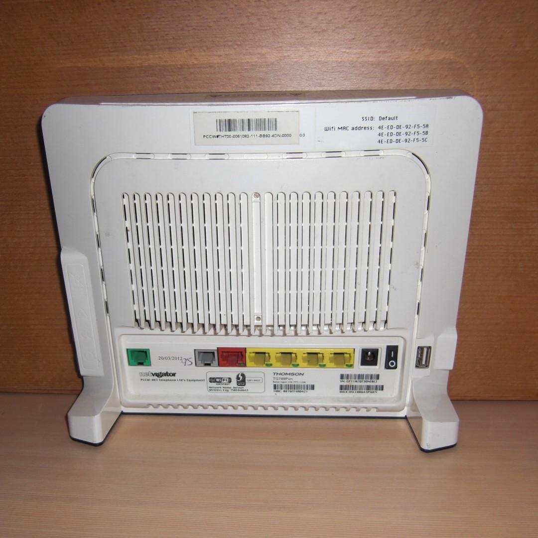 Thomson TG789Pvn Wireless Modem 適合還機 PCCW HKT 網上行 Now TV ※ ＊ 不設議價 NO ...