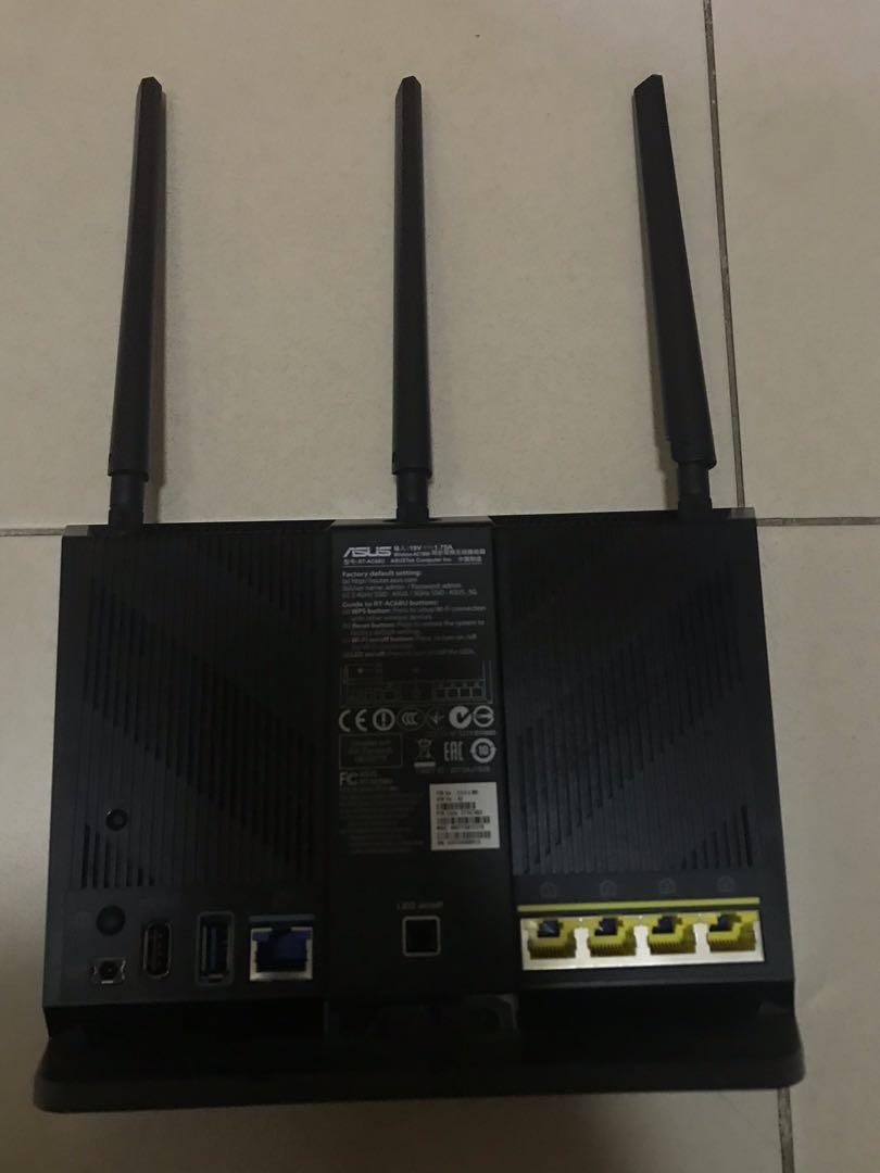 Asus RT-AC68U Router, Computers & Tech, Parts & Accessories, Networking ...