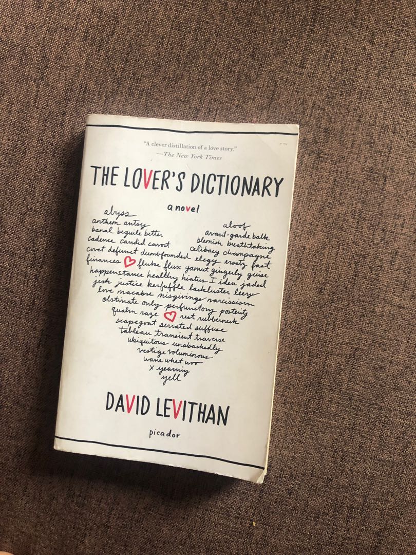 David Levithan The Lover’s Dictionary, Hobbies & Toys, Books ...