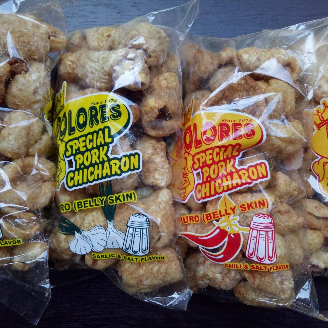 Dolores Special Pork Chicharon Puro Belly Skin 180G (GARLIC & SALT ...