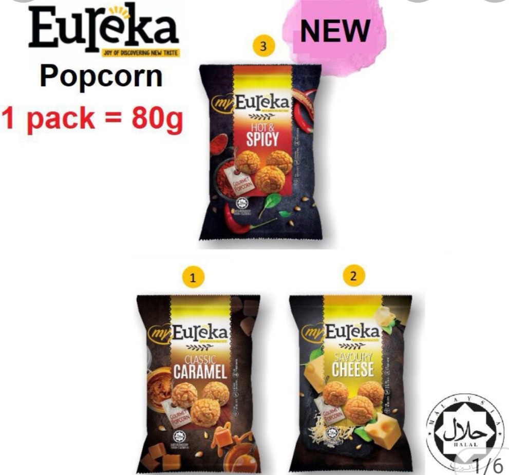Eureka Popcorn, Food & Drinks, Packaged & Instant Food on Carousell