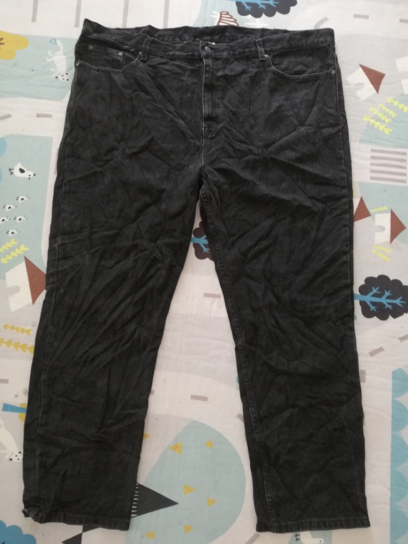 Big size FADED.GLORY DENIM Super Black jeans ( size 48), Men's Fashion ...