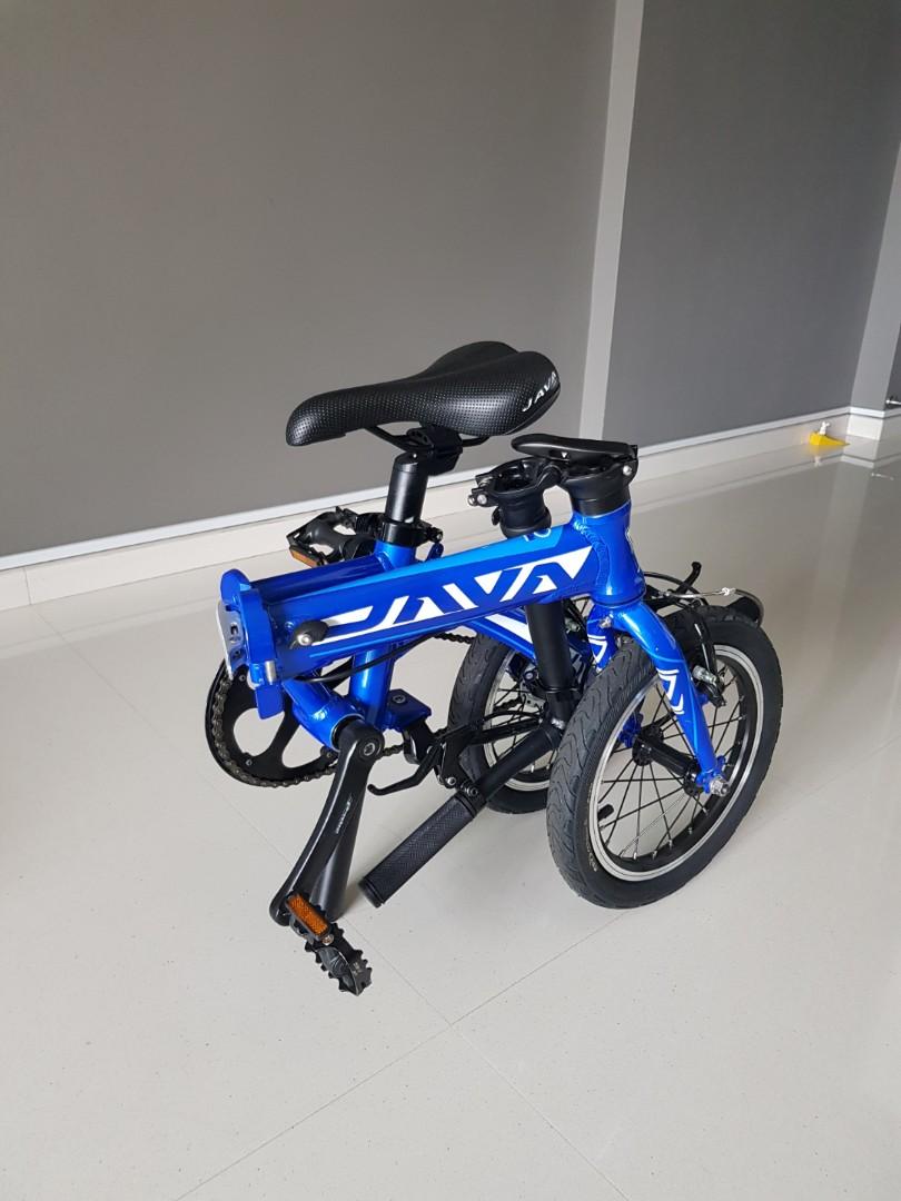 Java X1-Auto, foldable bike, blue, Sports Equipment, Bicycles & Parts, Bicycles on Carousell