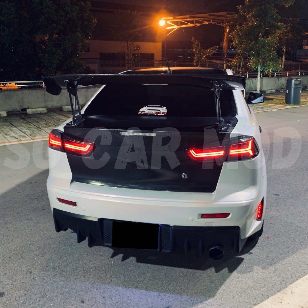 JS Racing GT Wing Spoiler (Black/Carbon Fiber), Car Accessories ...