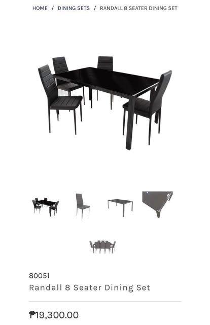 Mandaue 8 seater dining set, Furniture & Home Living, Furniture, Chairs ...